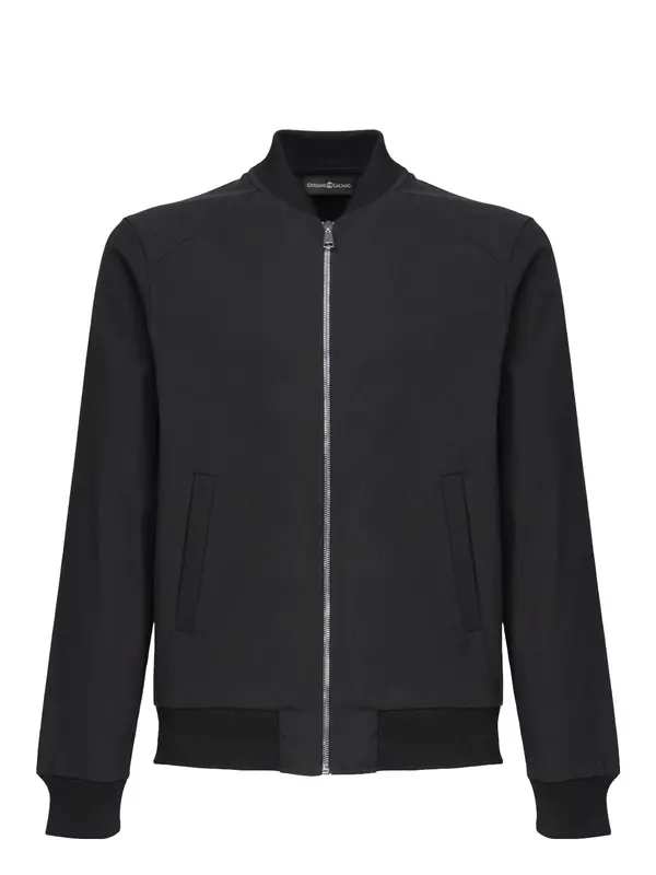 GIULIANO GALIANO Cotton-blend Bomber Jacket - Black