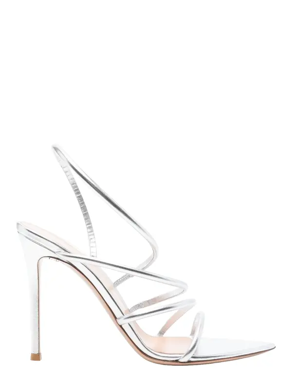 GIANVITO ROSSI 105mm Ettie Sandals - Silver