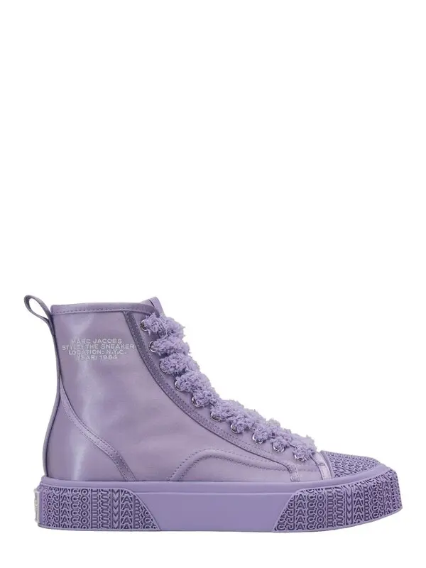 Marc Jacobs Satin High Top Sneakers - Purple