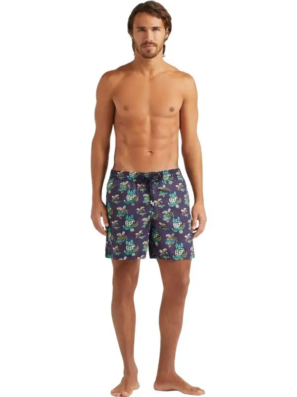 Vilebrequin Printed Swim Trunks - Minuit