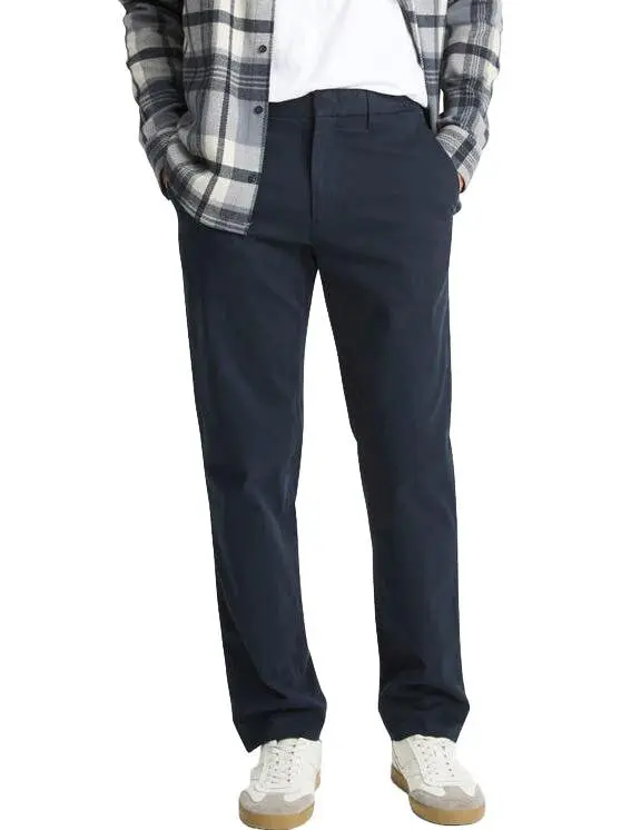 Vince Owen Stretch Cotton Chinos - Coastal Blue