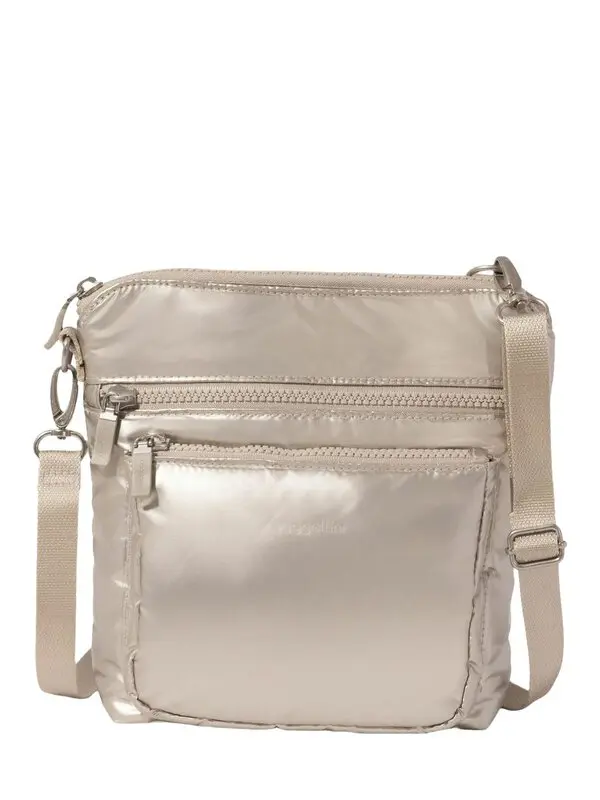 BAGGALLINI Modern Pocket Crossbody Bag - Platinum Ecopuff