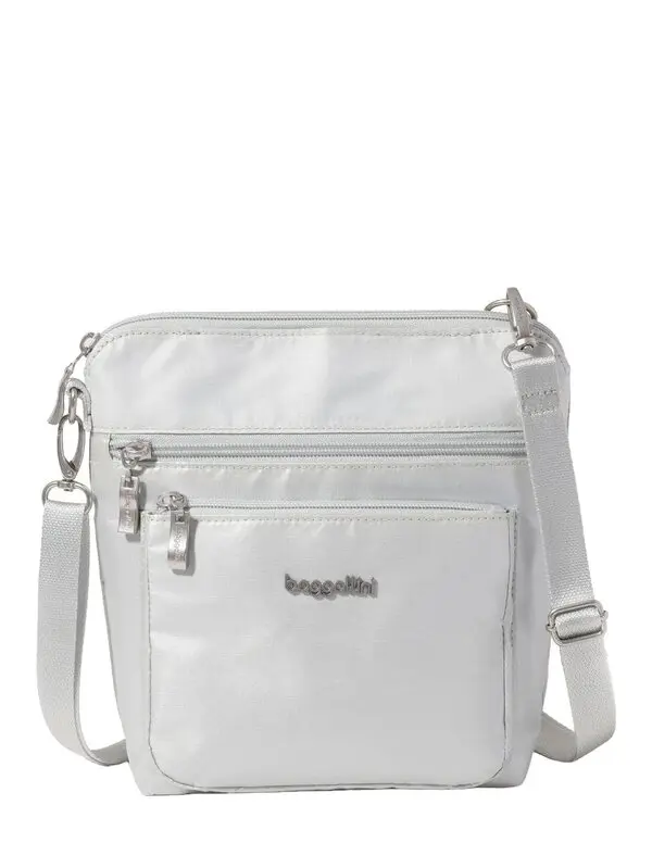 BAGGALLINI Modern Pocket Crossbody Bag - Silver Metallic