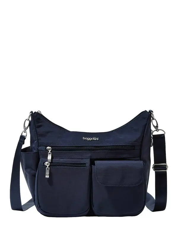 BAGGALLINI Everywhere Hobo Crossbody Bag With Wristlet - French Navy
