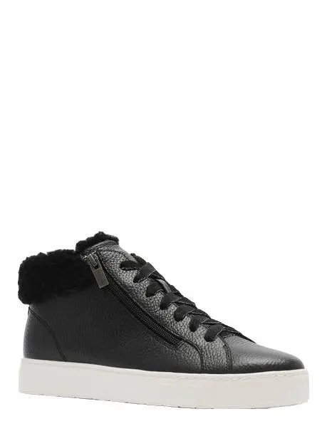 FRANKIE4 Miles Shearling Lined Sneakers - Black/shearling