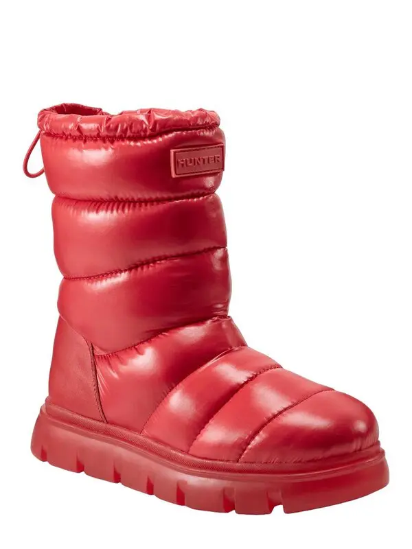 Hunter Maribel Insulated Waterproof Bootie - Red
