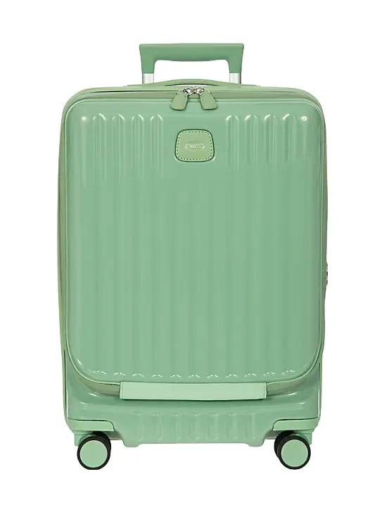 BRICS Positano Front Pocket Suitcase 55cm - Sage Green
