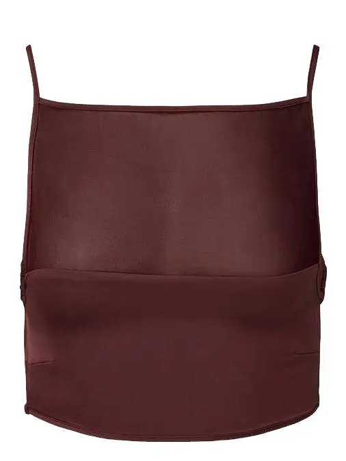 WeWoreWhat Square Neck Cami Top - Merlot