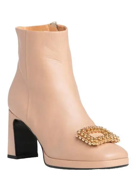 BEAUTIISOLES Scarlet Platform Bootie - Beige