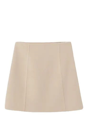 Claudie Pierlot Straight-cut High-rise Mini Skirt - Naturels