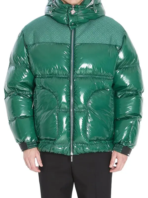 Casablanca Nylon Puffer Jacket - Green