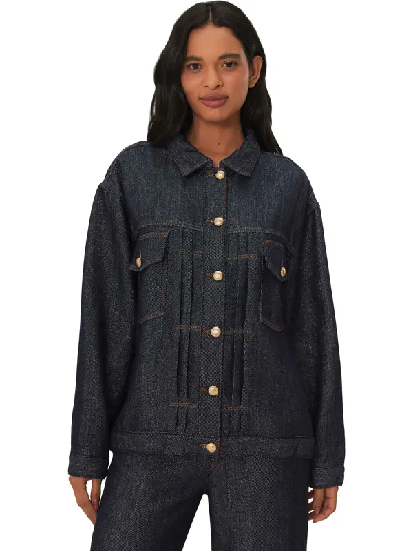 Farm Rio Shine Jacket - Denim