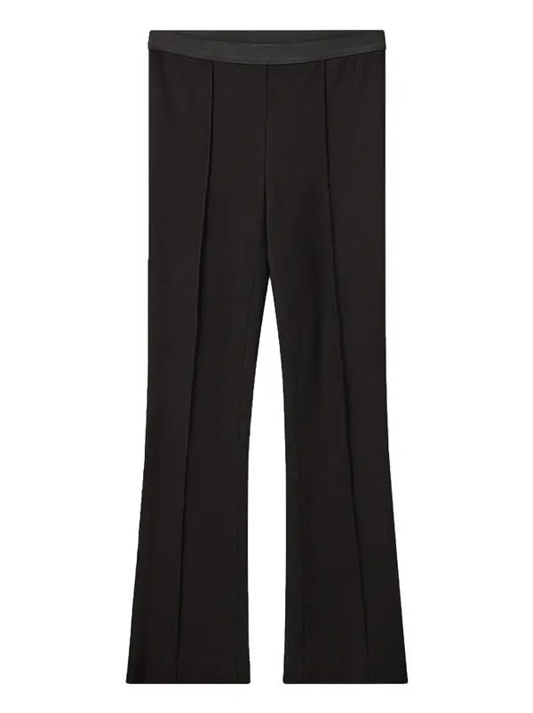 THE GARMENT Slim Fit Flare Pants - Black
