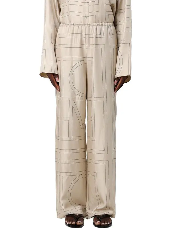 TOTEME Wide Leg Pants - Ivory