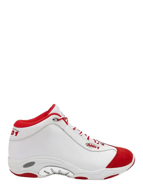 AND1 Tai Chi Dunk Contestin Athletic Shoe - White/red