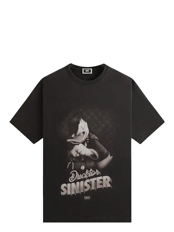 Kith Disney Donald Duck Sinister Vintage Tee Shirt - Black
