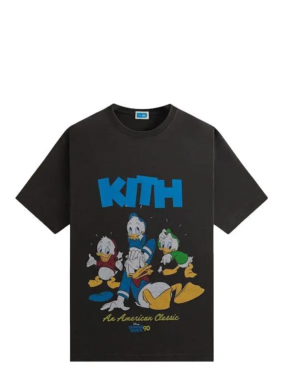 Kith Disney Donald Duck Classic Vintage Tee Shirt - Black