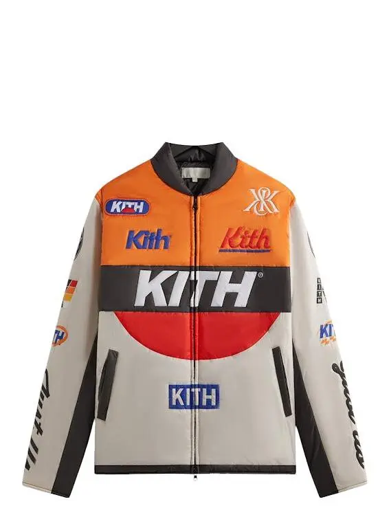 Kith Full Zip Brixton Puffed Shirt Jacket - Sandrift