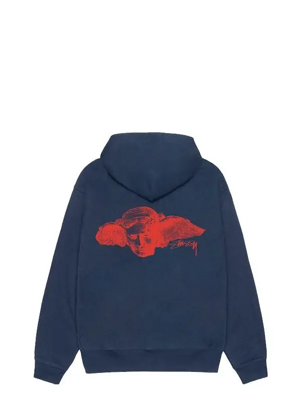 StÜssy Hypnos Zip Hoodie - Navy Blue