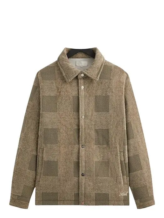 Kith Chenille Plaid Brixton Puffed Shirt Jacket - Palomino