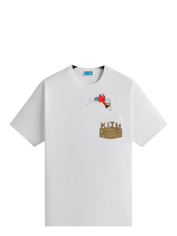 Kith Disney Donald Duck Scrooge Coins Tee Shirt - White