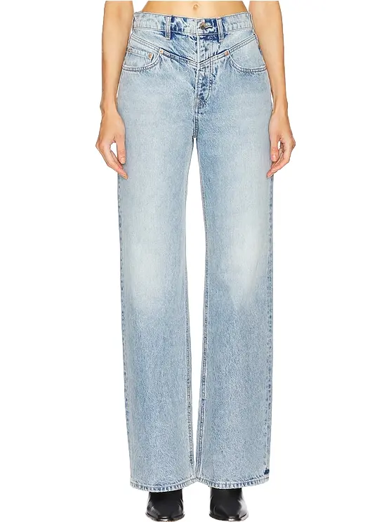 GRLFRND Katya Seamed Wide Leg Jeans - Azusa