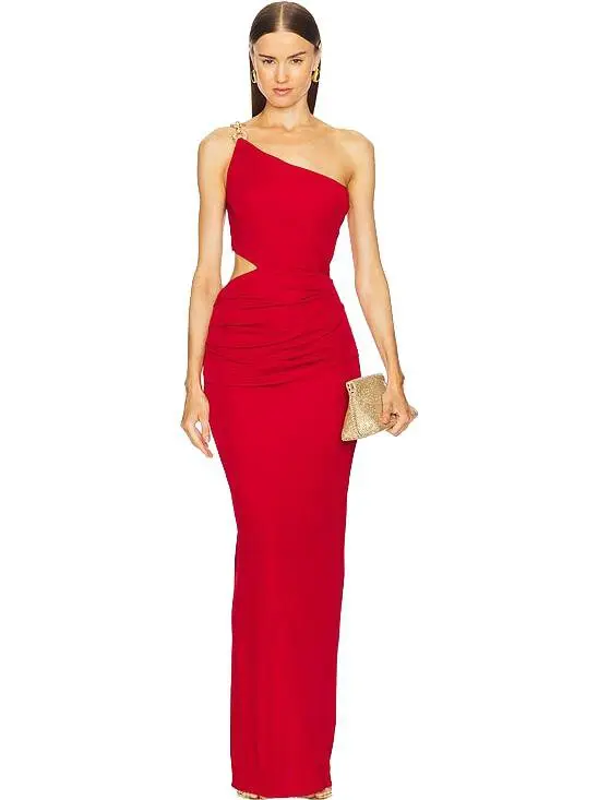 Cult Gaia Cobi Gown - Merlot