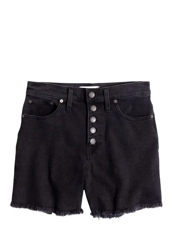 Madewell High-rise Denim Boyshorts - Lunar Wash