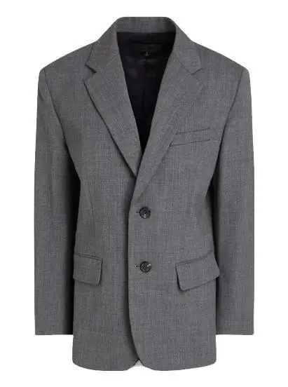 NILI LOTAN Twill Blazer - Gray