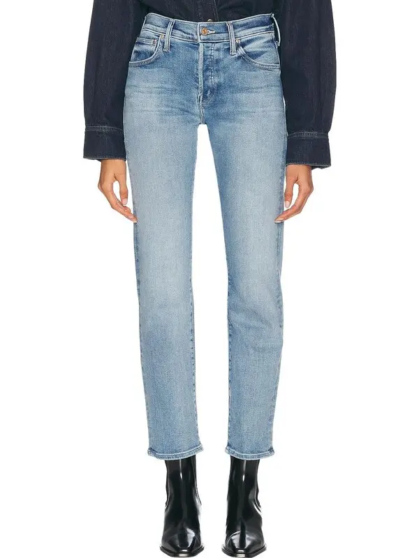 MOTHER The Mid Rise Hiker Hover Jeans - Full Moon