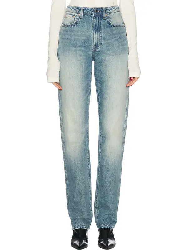 GRLFRND Sara Super High-rise Straight Jeans - Jackson