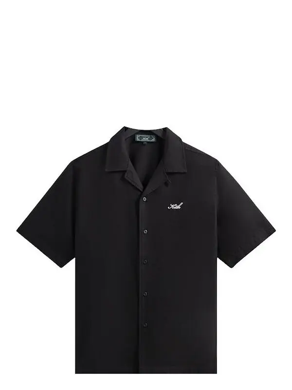 Kith Silk Cotton Thompson Camp Collar Shirt - Black