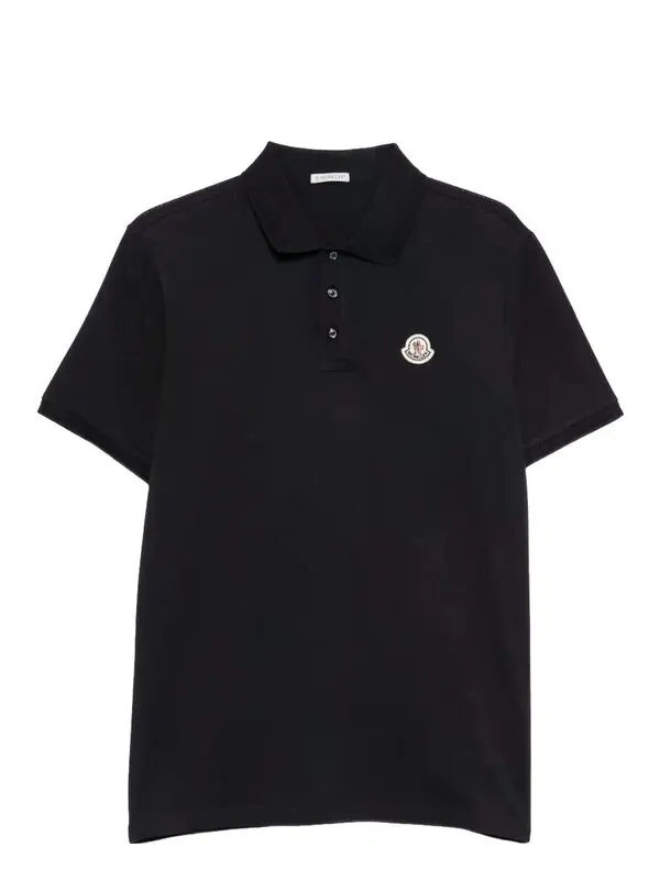 Moncler Logo-appliqué Polo Shirt - Blue