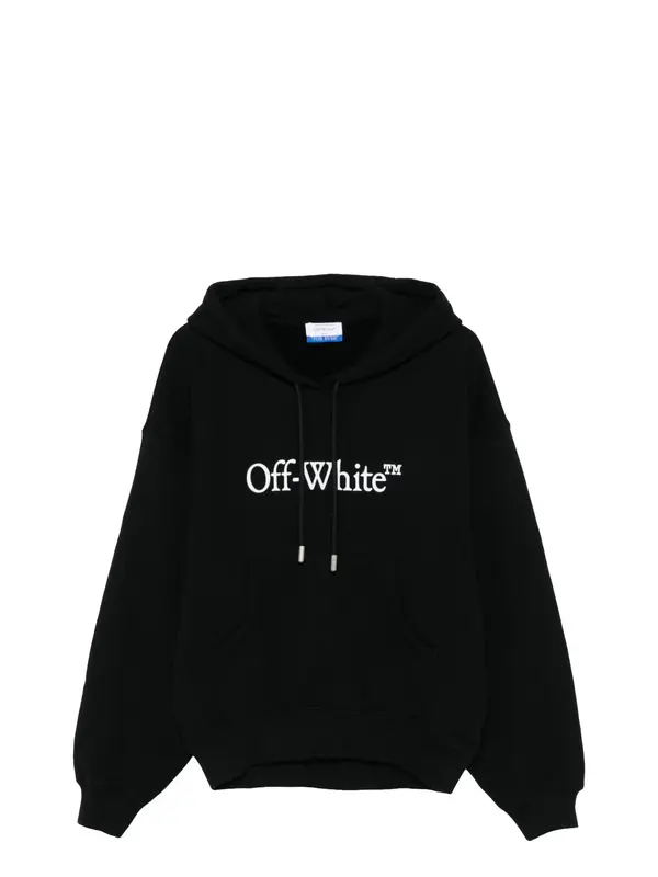 Off-White Logo-print Hoodie - Black