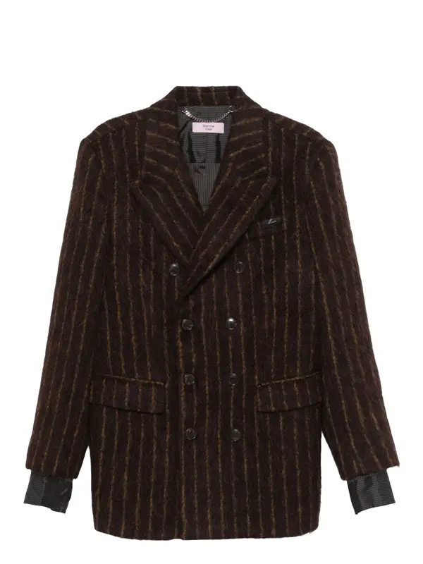 Martine Rose Double-breasted Blazer - Brown