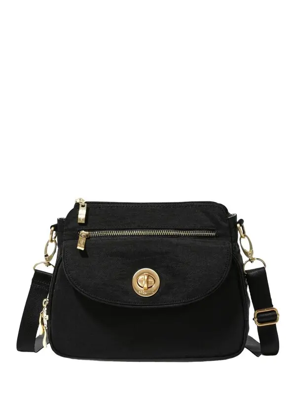 BAGGALLINI Calais Crossbody Bag - Black With Gold Hardware