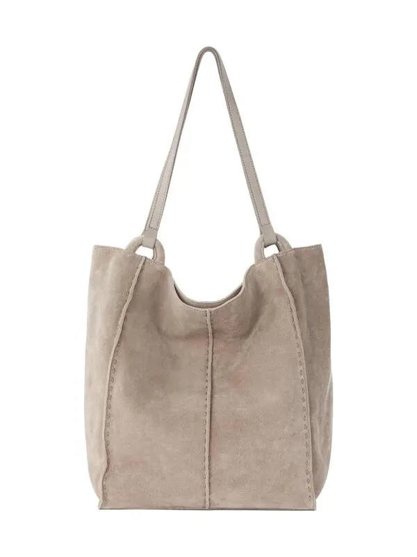 THE SAK Los Feliz Tall Leather Tote Bag - Sand Suede