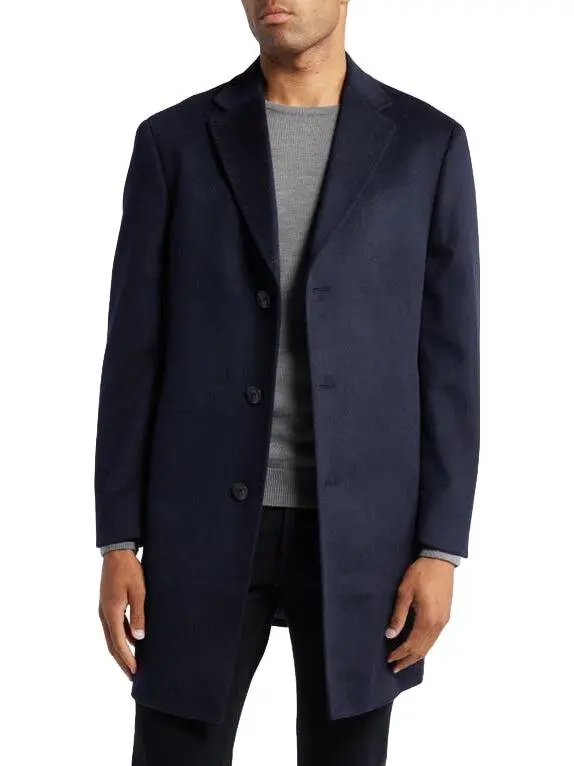 Nordstrom Cashmere Overcoat - Navy Night