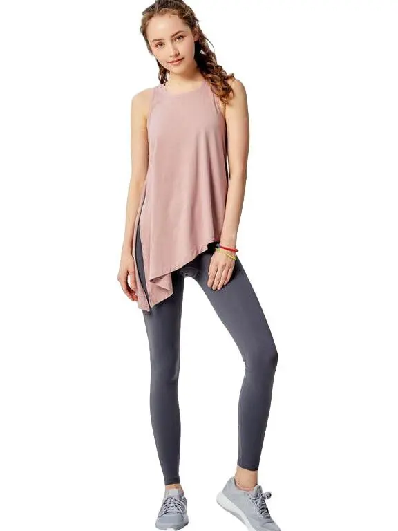REBODY Sidekick Long Tie Tank - Mauve Pink
