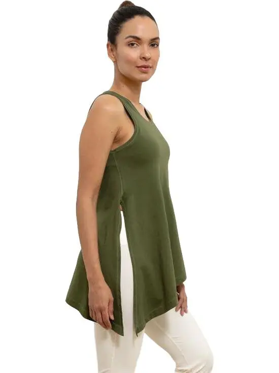 REBODY Sidekick Long Tie Tank - Olive