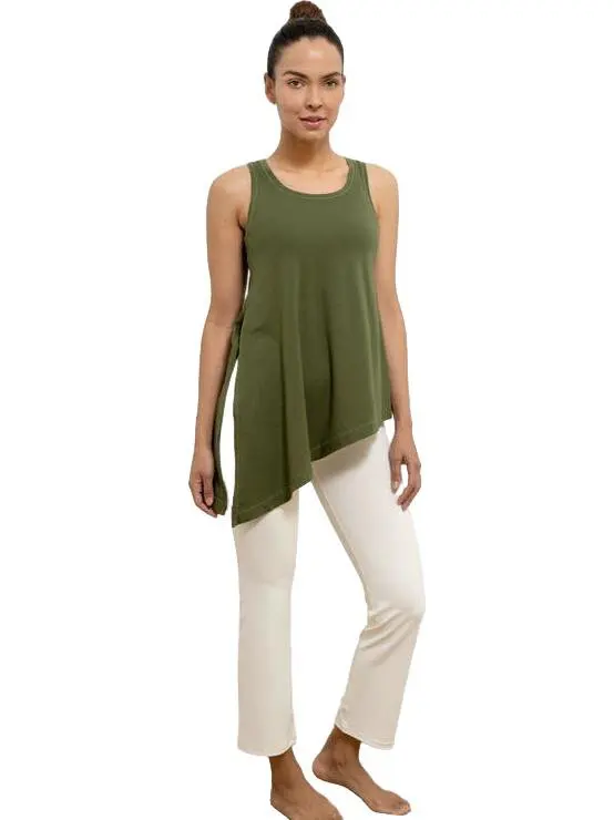 REBODY Sidekick Long Tie Tank - Olive