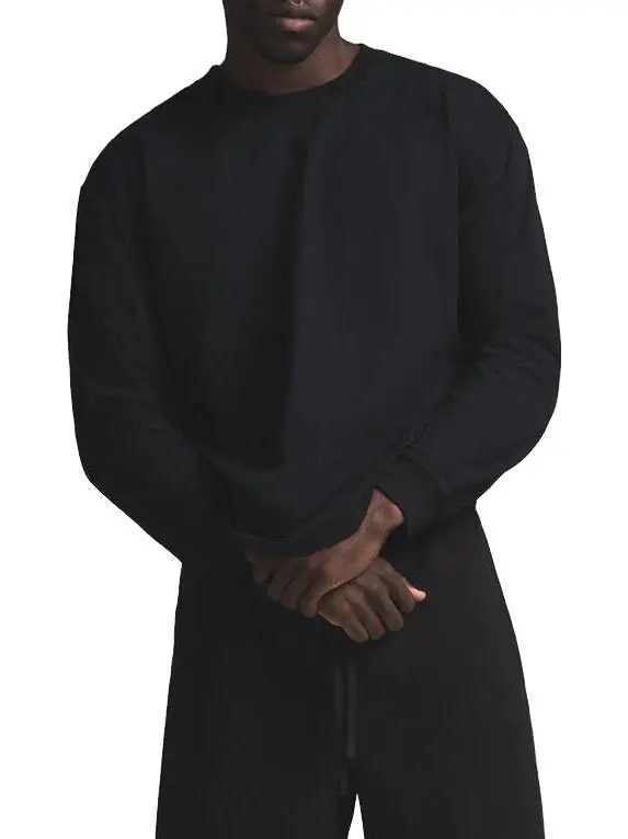 SKIMS Relaxed Fit Long Sleeve T-shirt - Obsidian