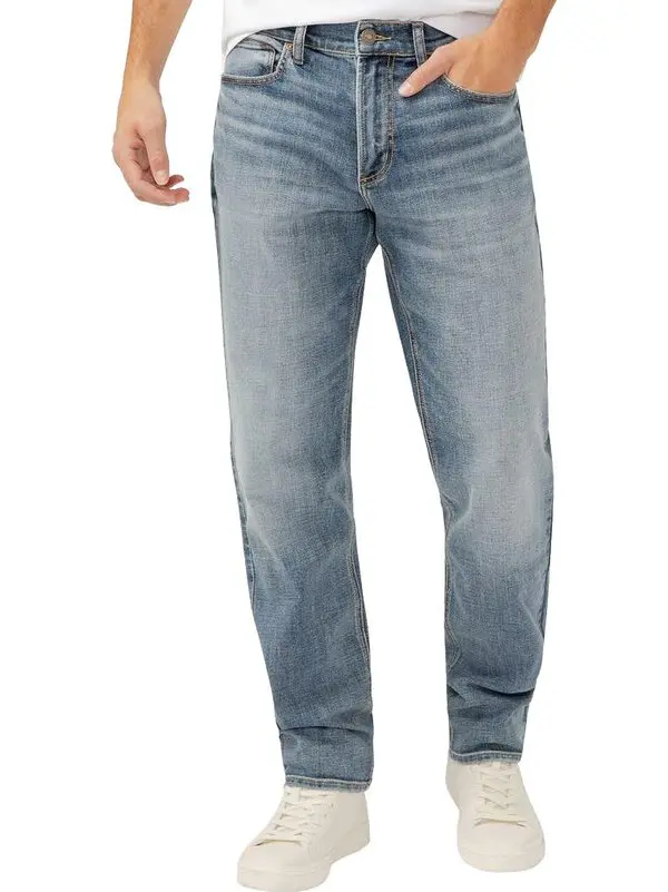 SILVER JEANS CO. Eddie Athletic Fit Tapered Jeans - Indigo