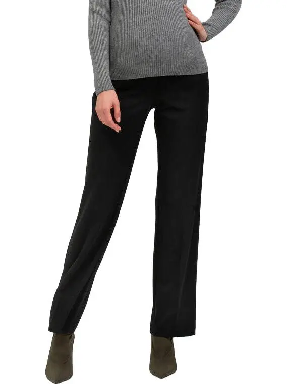 PIETRO BRUNELLI Noah Straight Leg Trousers - Black