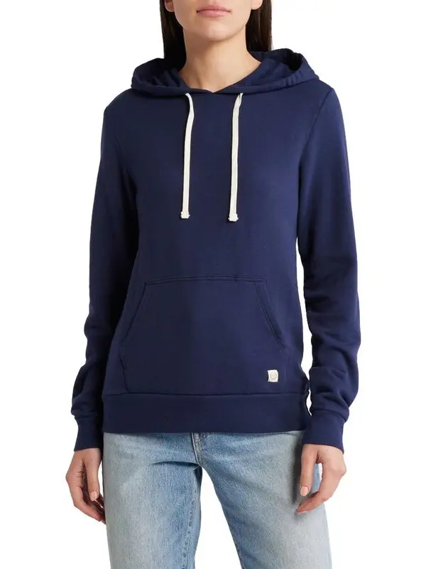 Marine Layer Cotton Blend Hoodie - True Navy