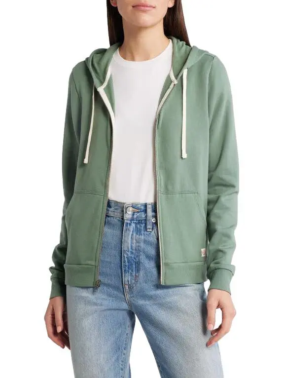 Marine Layer Full Zip Hoodie - Sage Green
