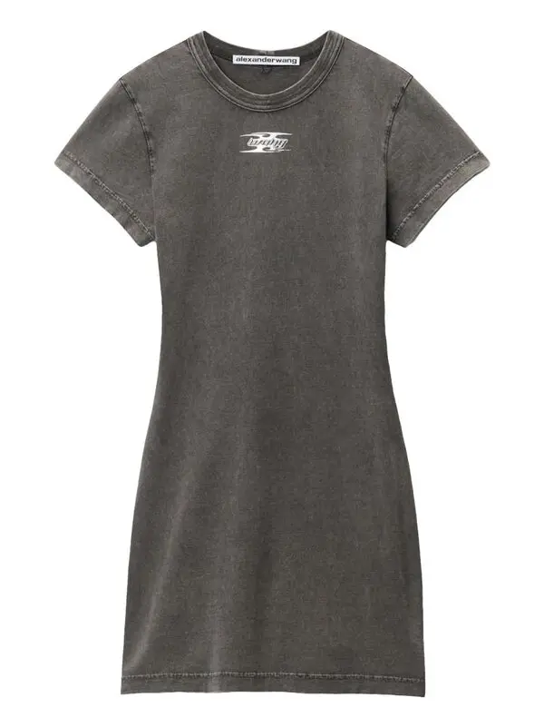 Alexander Wang Shrunken Tee Mini Dress - Washed Cedar