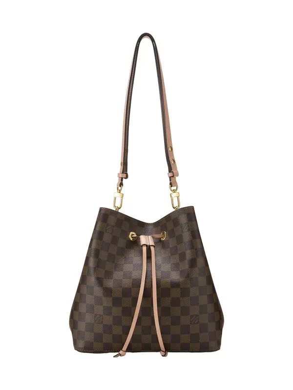 LOUIS VUITTON Damier Ebene Neo Noé Bucket Bag - Pink