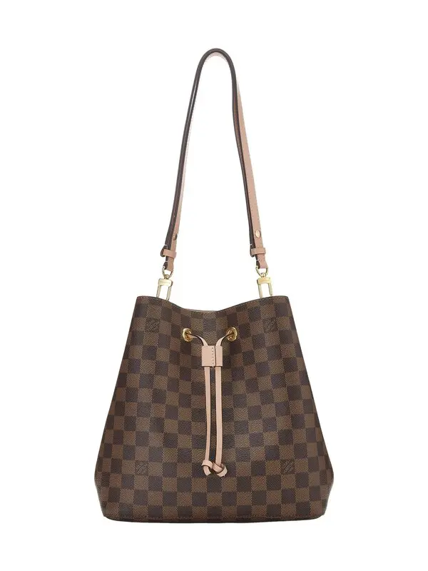 LOUIS VUITTON Damier Ebene Neo Noé Bucket Bag - Pink