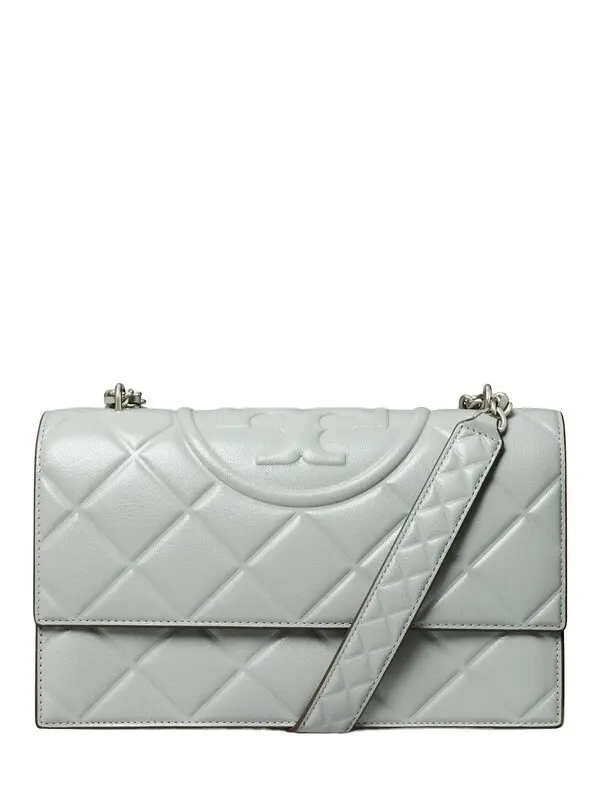Tory Burch Fleming Small Convertible Shoulder Bag - Gray